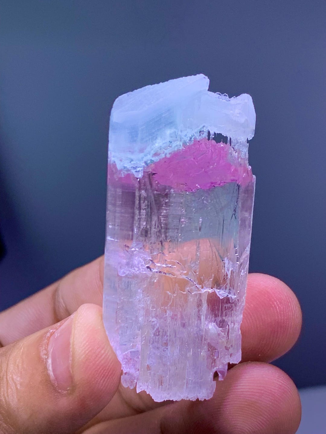 Extremely Rare Natural Bi Color Kunzite Crystal DT - Etsy