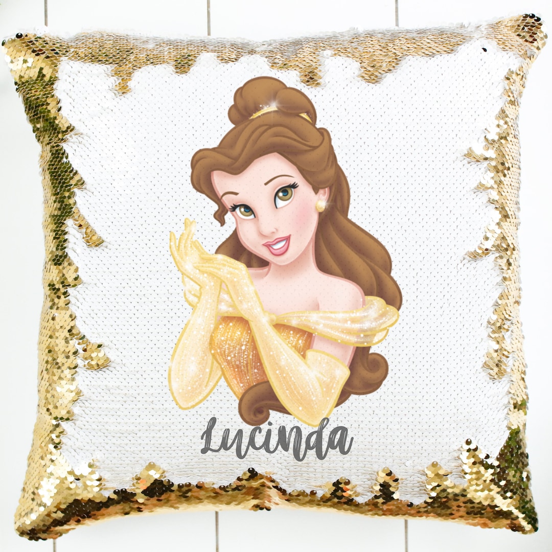 Belle Pillow Cover Beauty and the Beast Pillow Case Princess - Etsy