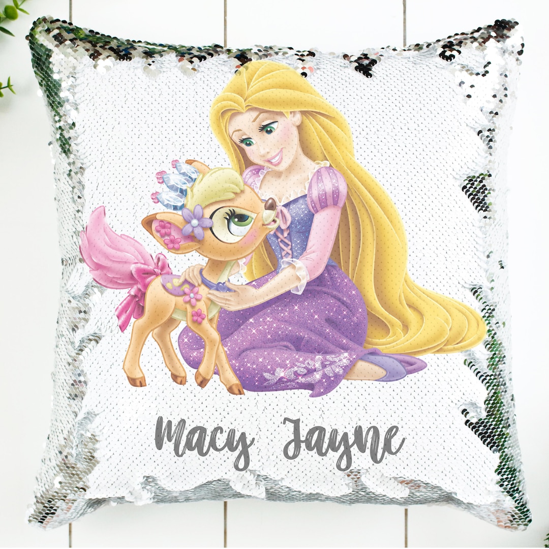 Tangled Pillow Cover Reversible Sequins Rapunzel Pillow - Etsy