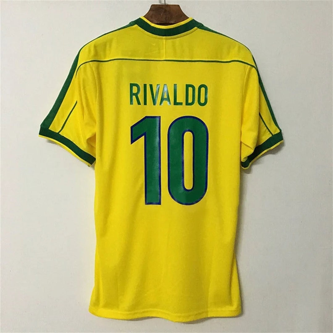 1998 Retro Brazil World Cup Home / Away Jersey Ronaldo 9,ronaldo ...