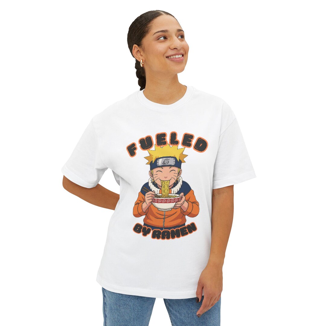 Naruto-inspired Boxy Tee: Fueled by Ramen, Anime T-shirt, Oversized ...