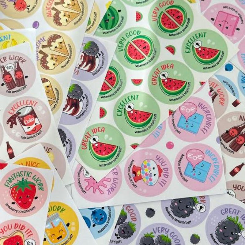 Stickers Scratch Sniff - Etsy