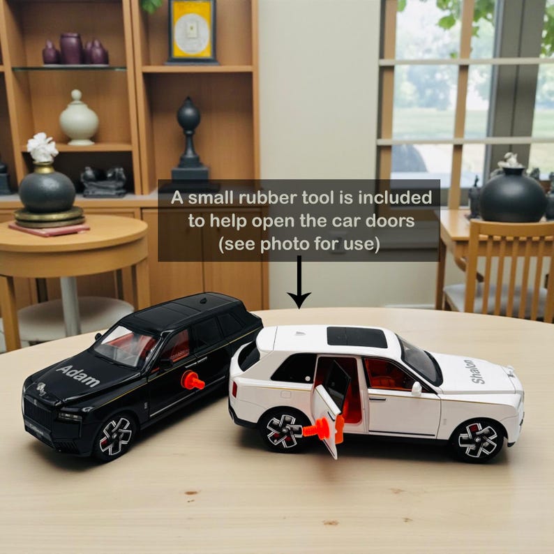 Personalized Rolls-royce Cullinan Model Car 1:24, Opening Doors, Lights ...