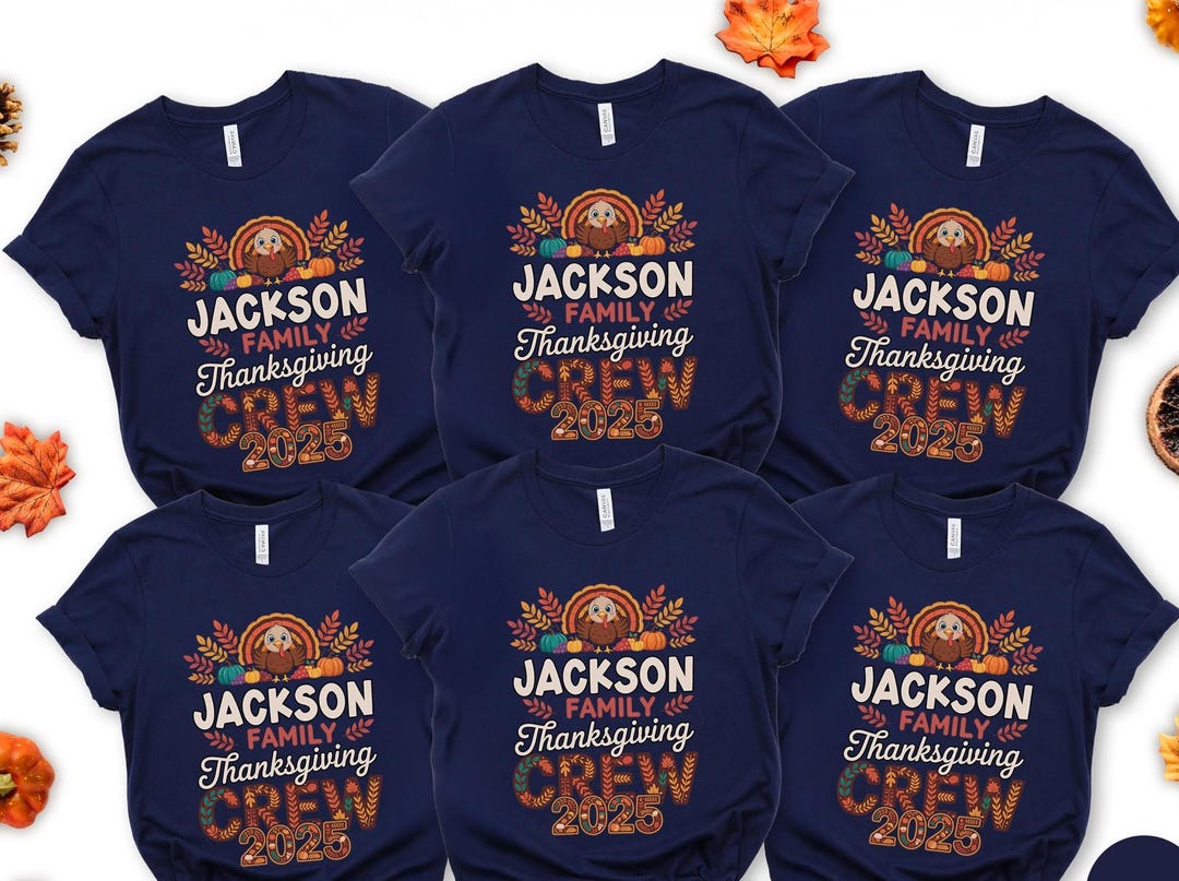 Personalized Thanksgiving Family Crew Shirt, Custom Autumn Outfit - Etsy