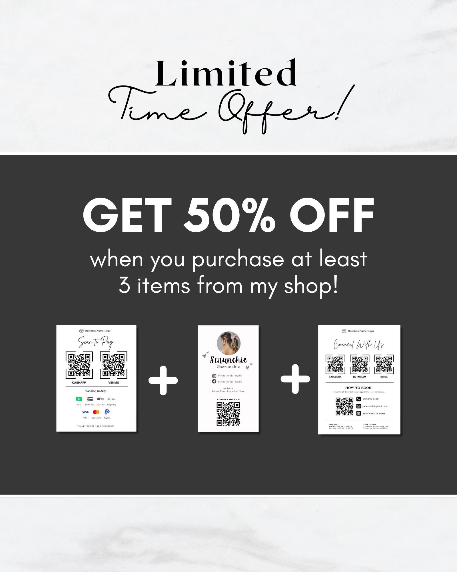 20 Etsy Shop Banners Template Bundle | Editable Canva Cover Photo ...
