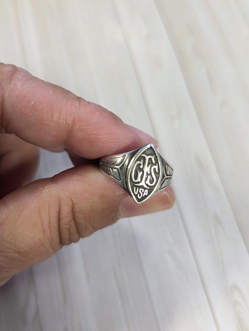 Vintage Girls Friendly Society Sterling Silver Ring, Size 6.75, Vintage ...