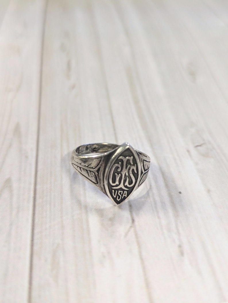Vintage Girls Friendly Society Sterling Silver Ring, Size 6.75, Vintage ...