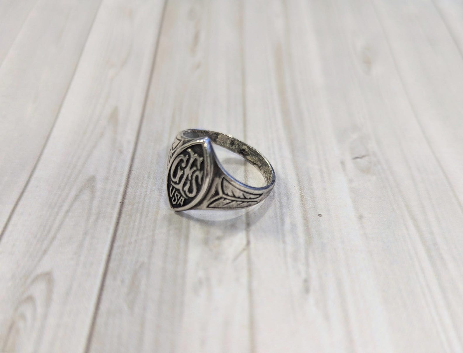 Vintage Girls Friendly Society Sterling Silver Ring, Size 6.75, Vintage ...