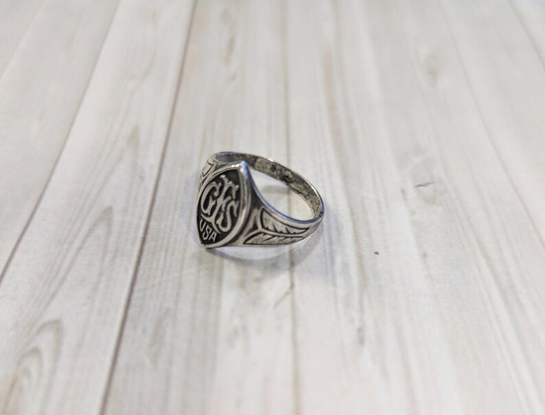 Vintage Girls Friendly Society Sterling Silver Ring, Size 6.75, Vintage ...