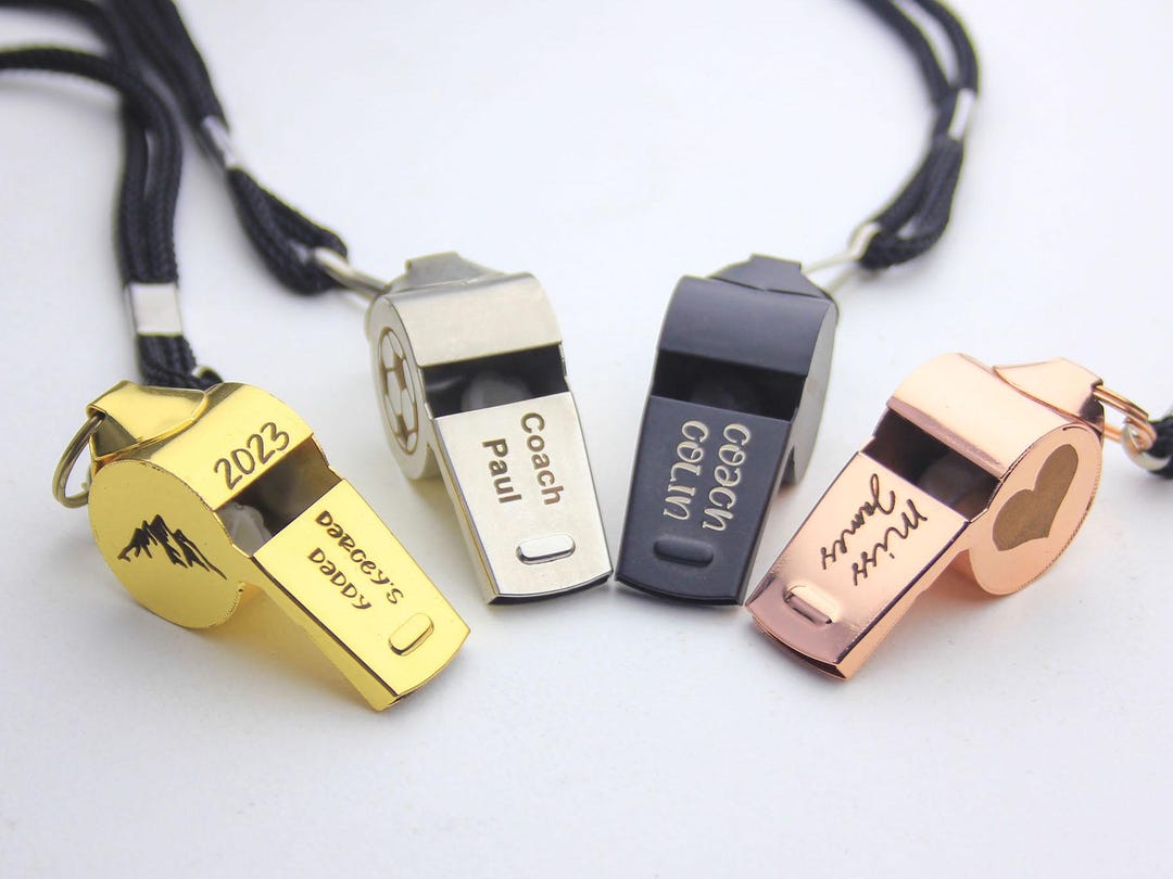 Personalized Engraved Whistle With Name, Custom Whistle, Football Coach ...