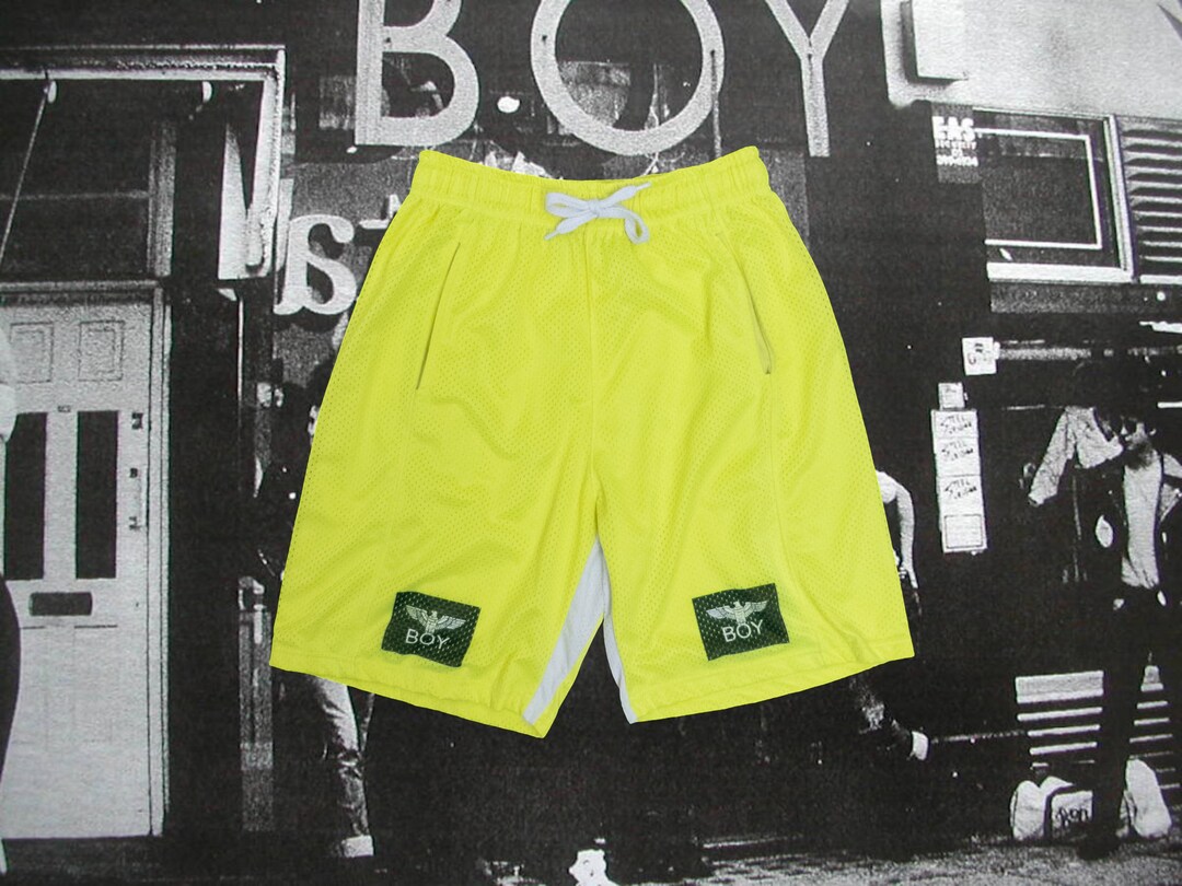Boy London Neon Yellow Mesh Shorts 90s Men L - Etsy