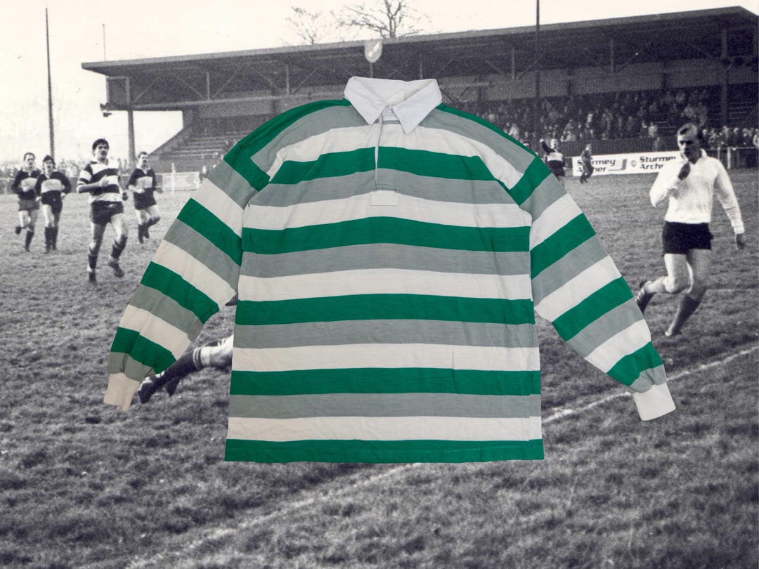 Halbro 80s Rugby Striped Jersey Shirt Long Sleeves - Etsy