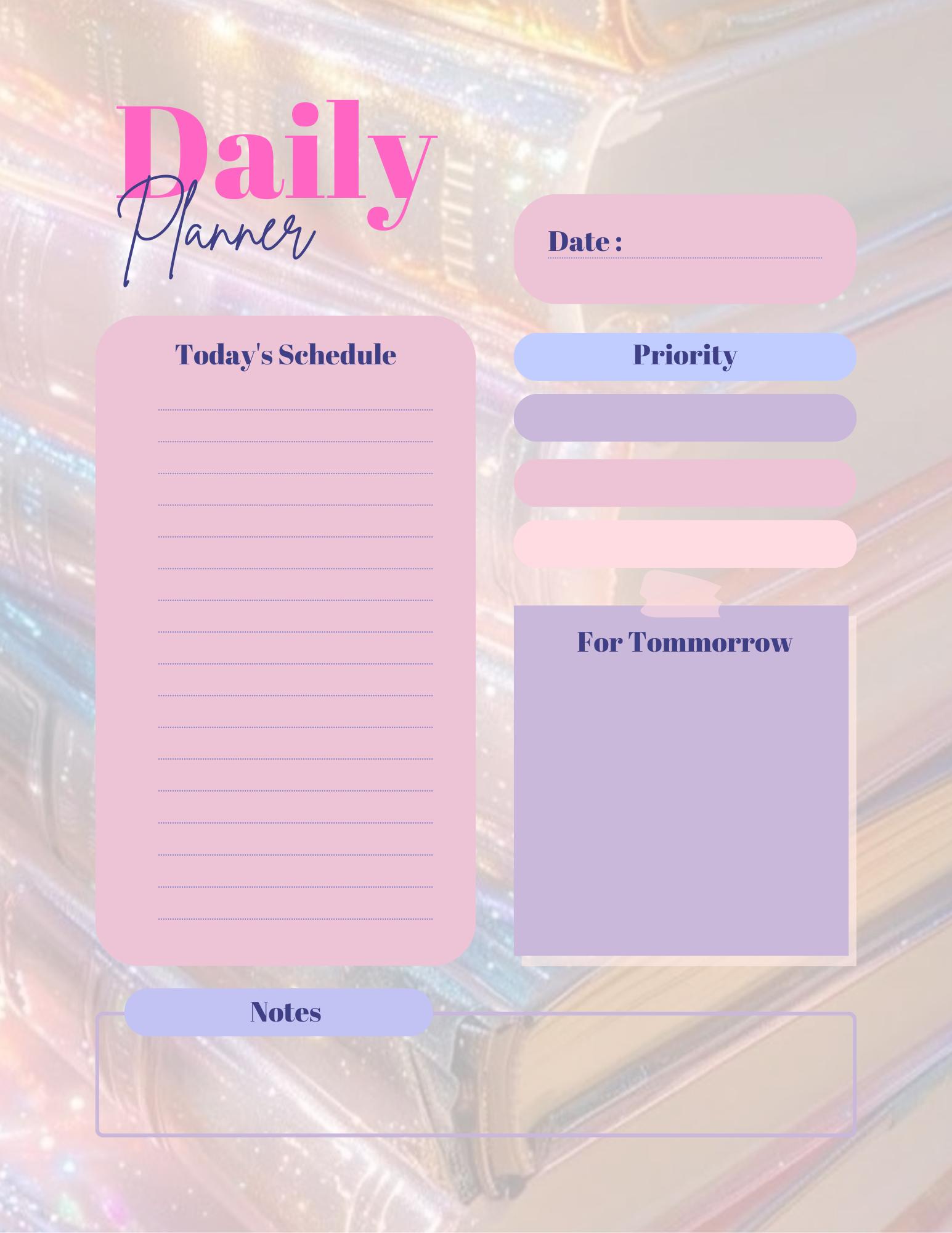Elegant Daily Planner Book Stylish Organized Planner - Etsy
