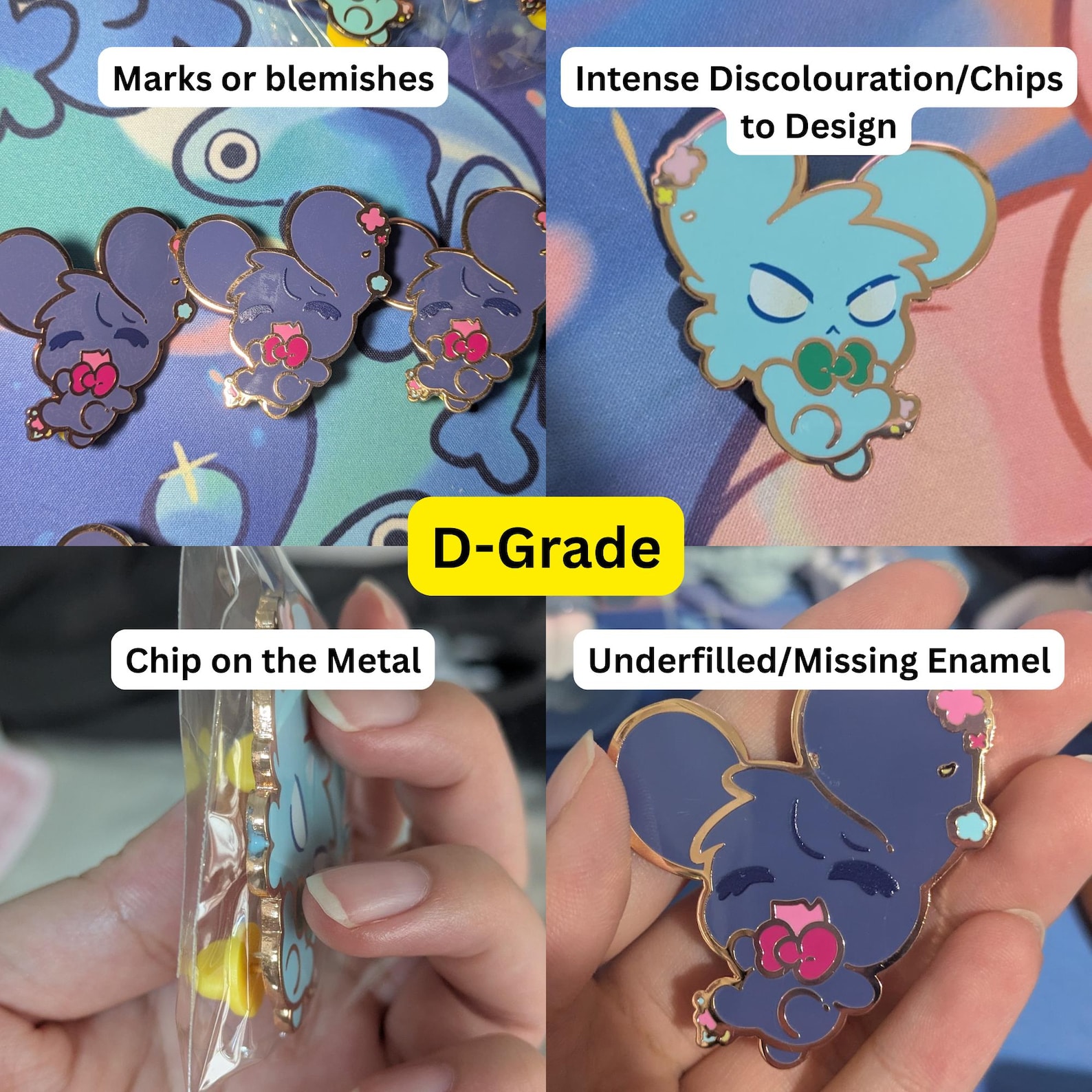 Imperfect Alien Stage Enamel Pins | Seconds Sale - Etsy