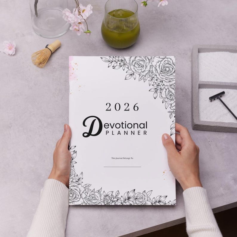 2026 Christian Devotional Planner | Minimalist Design Faith Planner ...