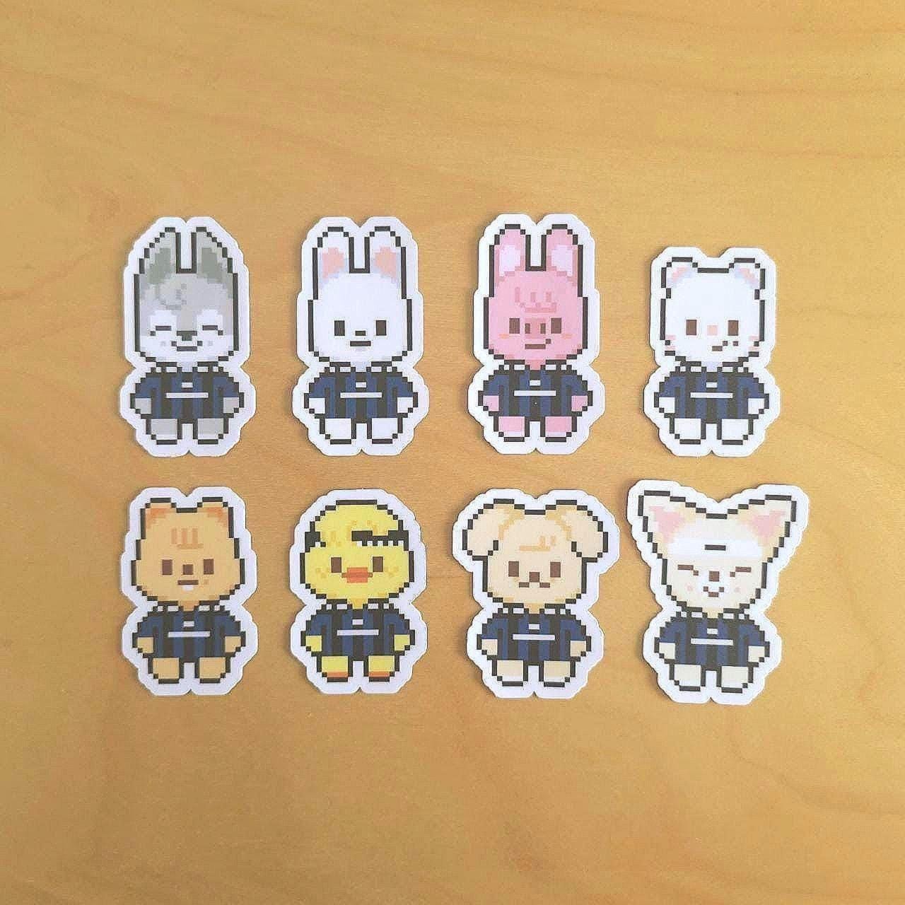 SKZOO Pixel Art Stickers: Karma Uniform Ver. | Stray Kids - Etsy
