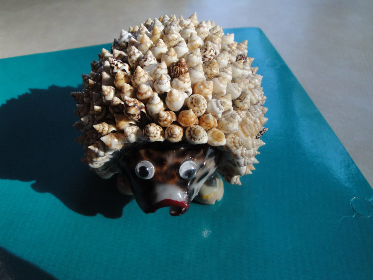 Sea Shell Seashells Hedgehog Figurine - Etsy