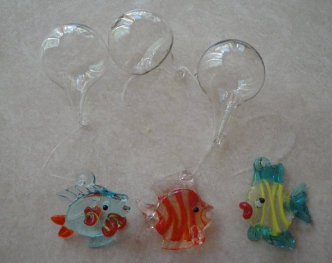 Floating Glass Fishes Three Pack - Etsy