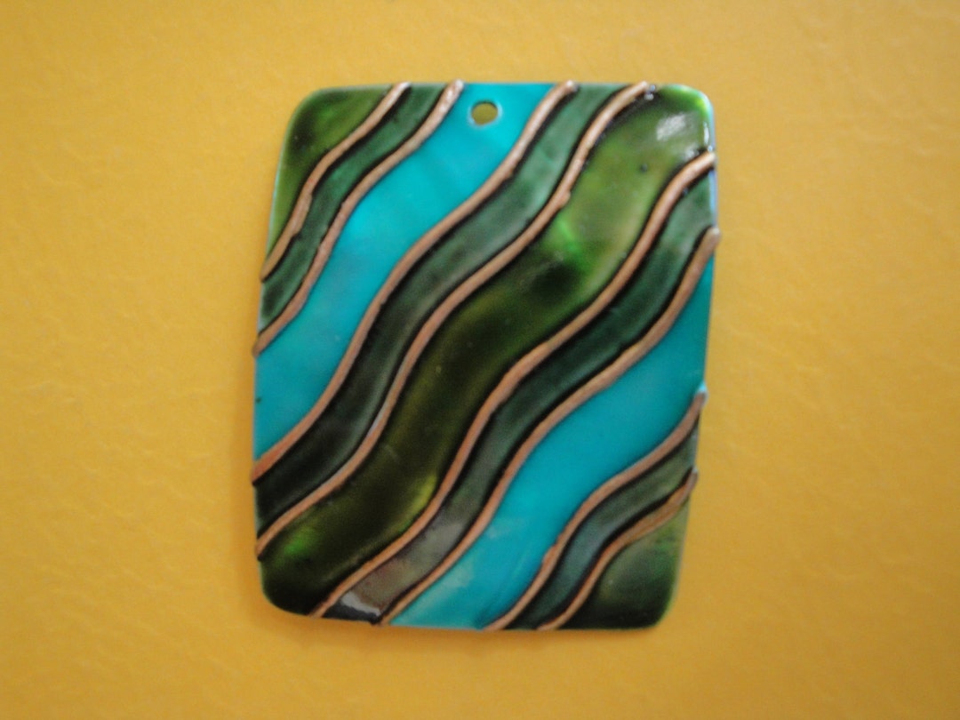 Sea Shell Kabibe Shell 50 Mm Rectangle Pendant - Etsy