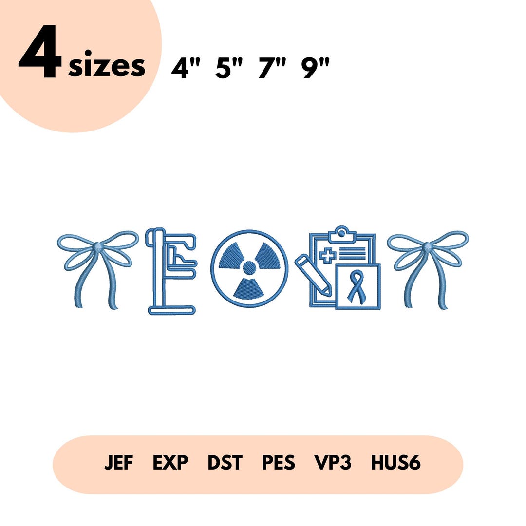 Radiology Medical Icons Embroidery Design, Xray Tech Life Embroidery ...