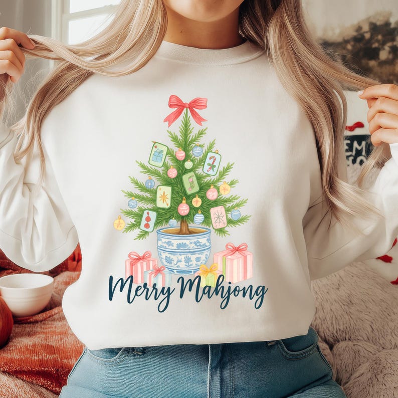 Merry Mahjong Png, Christmas Tree With Mahjong Tile Ornaments, Cute ...