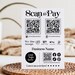 Editable Modern Scan to Pay QR Sign, DIY Minimalist Printable Payment ...