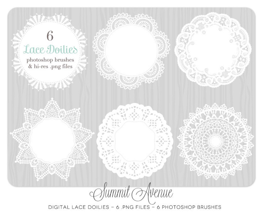 INSTANT DOWNLOAD Digital Lace Doilies - Photography or Personal Use ...