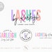 Editable Colorful Lash Logo Design Instant Download, DIY Retro Lash ...