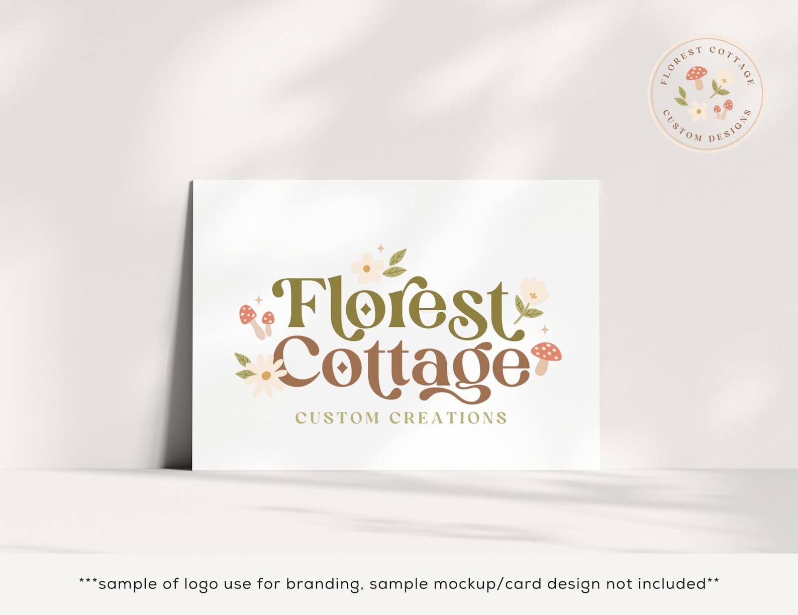 Cottagecore Logo Design Canva Template, DIY Editable Logo Template ...