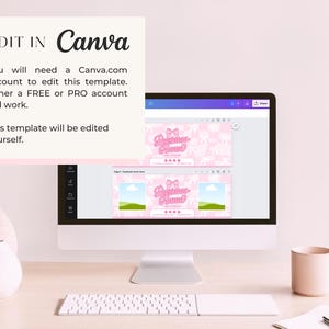 Editable Coquette Facebook Kit, Preppy Facebook Page Banners, DIY Cute ...