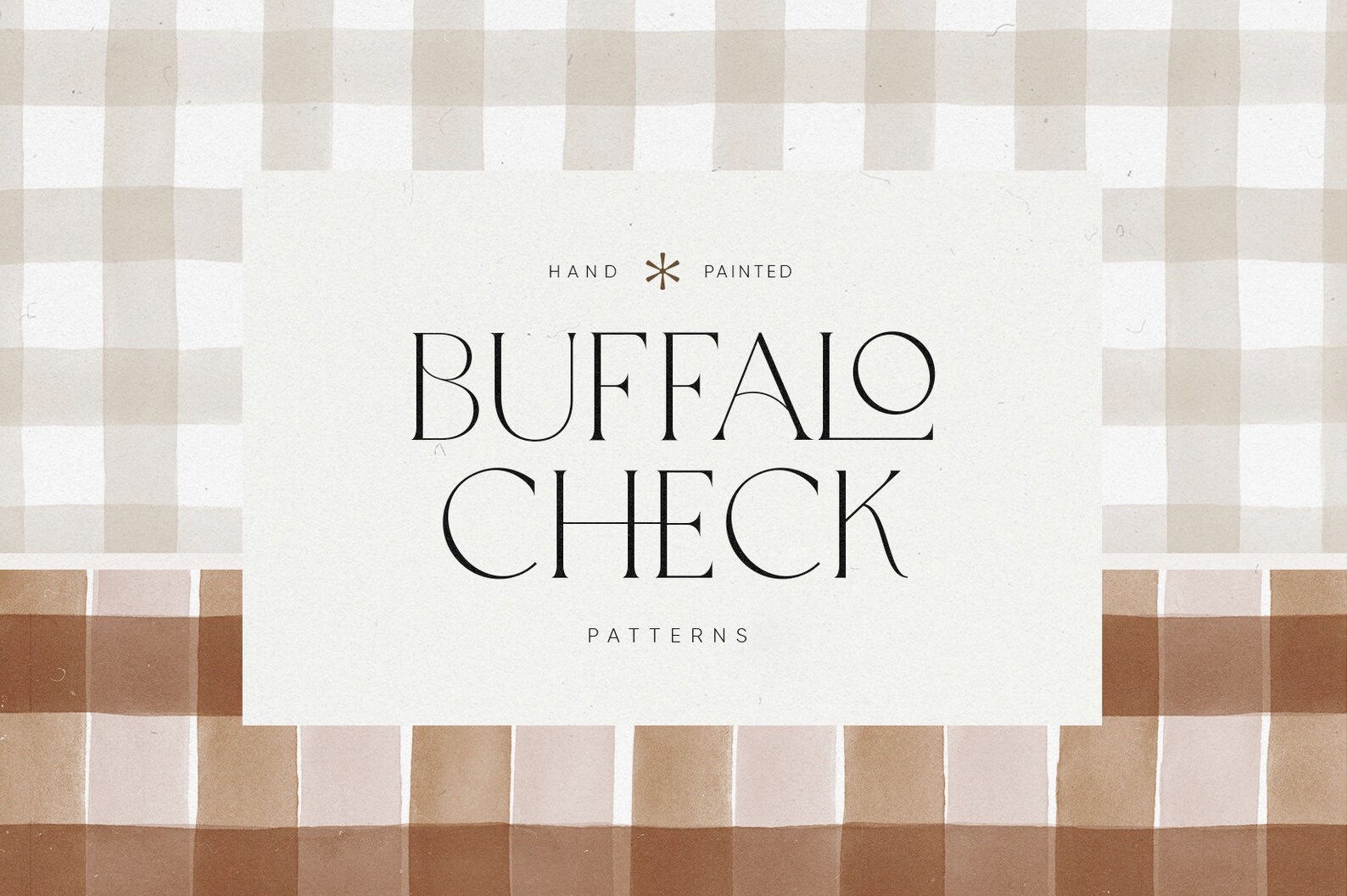 Hand Painted Buffalo Check Patterns, Watercolor Buffalo Check Digital ...