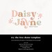DIY Retro Floral Daisy Logo Design Instant Download Premade - Etsy