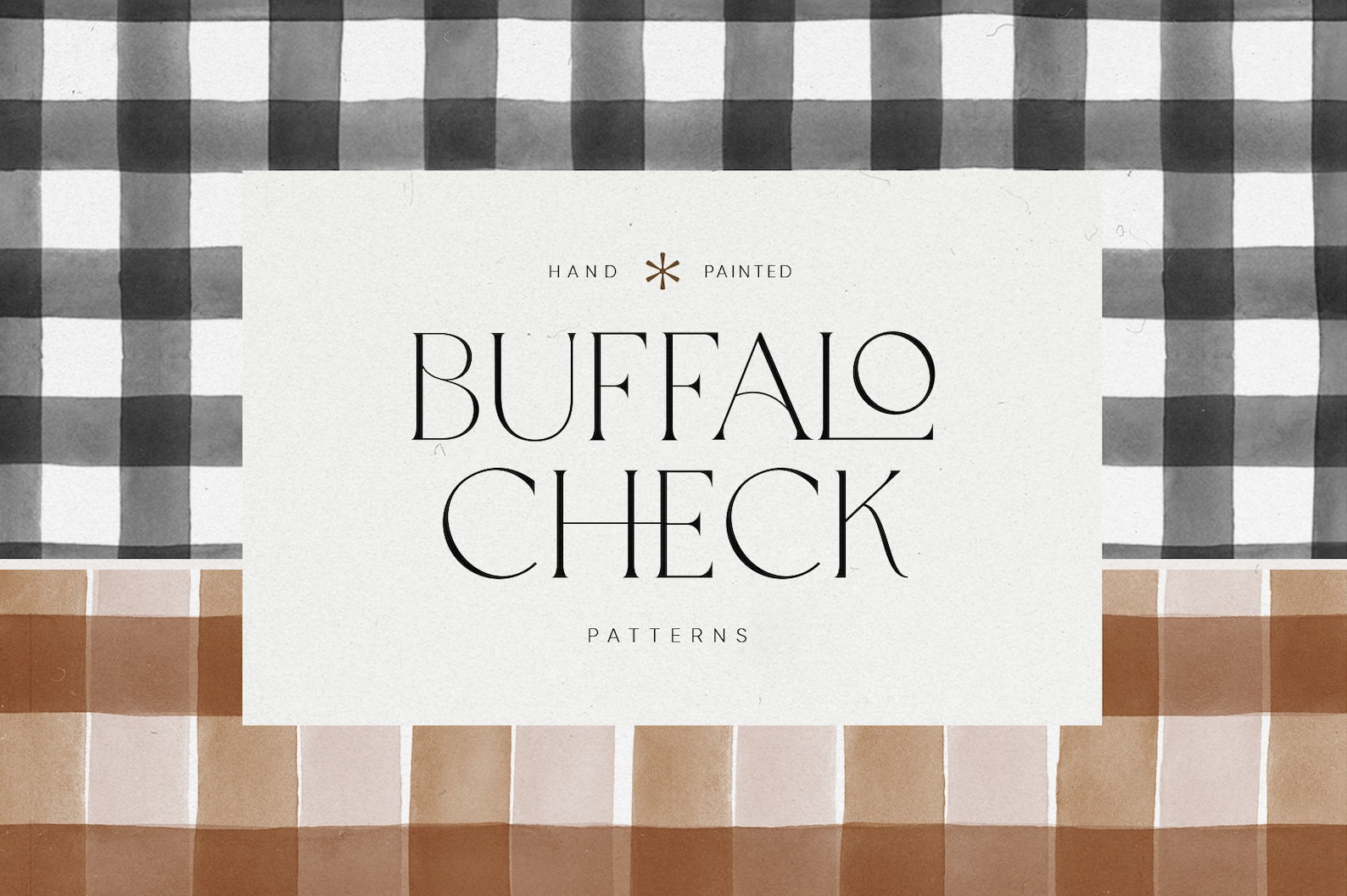 Hand Painted Buffalo Check Patterns Watercolor Buffalo Check - Etsy