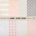 Pink & Gray Modern Digital Papers Photographer or Small - Etsy
