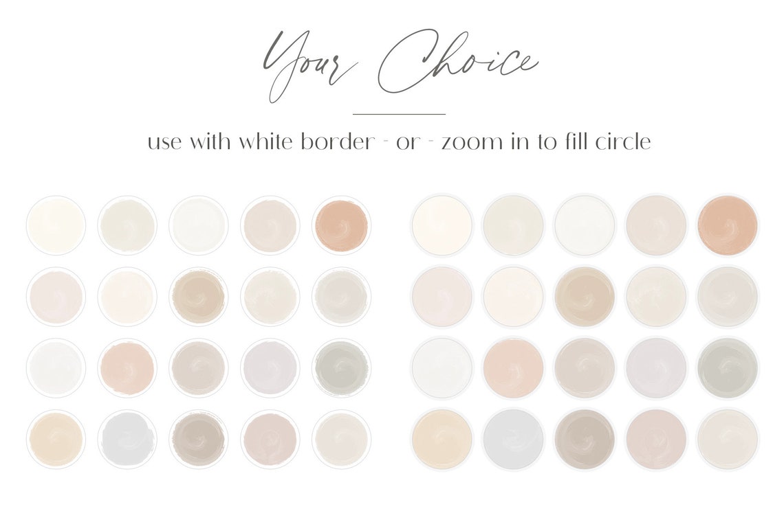 Soft Natural Painted Instagram Highlight Covers Watercolor - Etsy