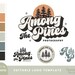 Retro Pine Tree Logo Design Instant Download, DIY Premade Groovy Script ...
