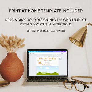 Editable Retro Flower Gift Certificate Template, Printable Modern ...