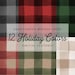 Holiday Hand Painted Buffalo Check Patterns Watercolor - Etsy