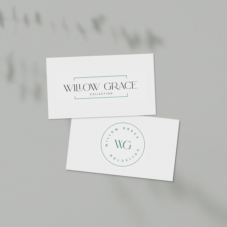 DIY Modern Typography Logo Design Instant Download Premade | Etsy