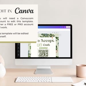 Editable Plant Sale Signs, Printable Payment Sign, Social Media Poster ...