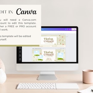 Editable Facebook Kit, Cottagecore Flowers Facebook Page Banners ...