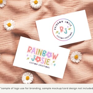 Rainbow Logo Design Template, Editable Canva Logo Design, Retro Rainbow ...