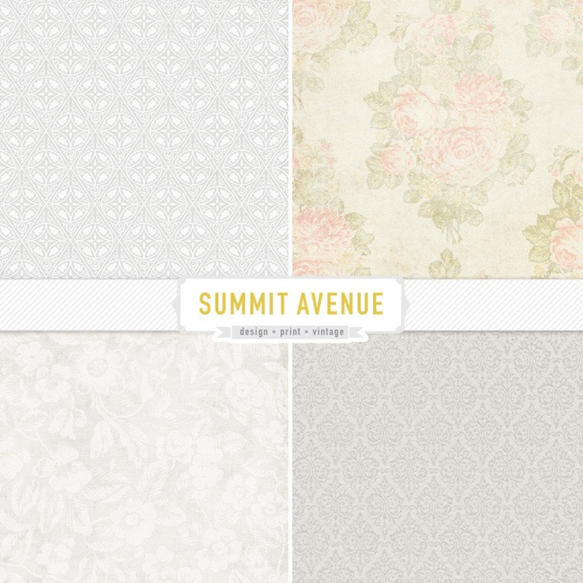 Scrapbooking Digital Scrapbook Paper Pack & Patterns 12 - Etsy