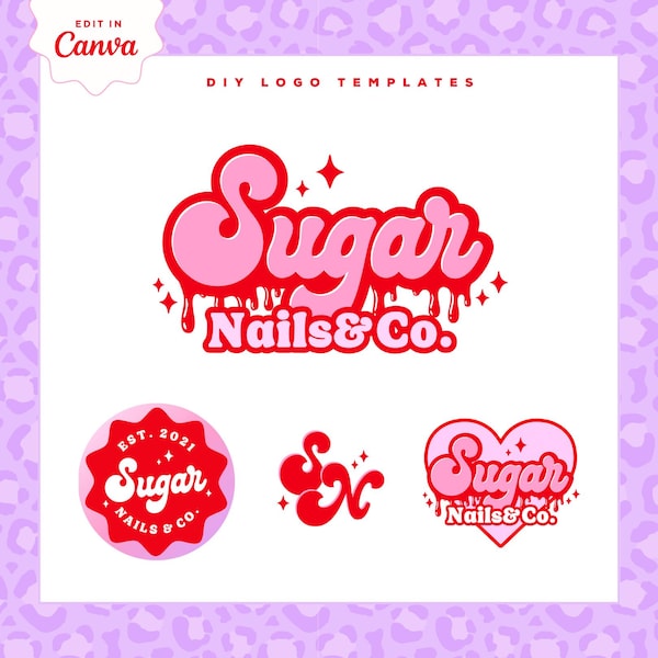 Pink Drip Branding - Etsy UK