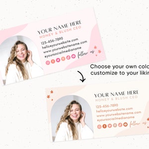 Pink Peach Email Signature Template Canva, Gmail Outlook, Small ...