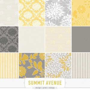 INSTANT DOWNLOAD Digital Scrapbook Paper Pack - 13 Mustard & Grey ...