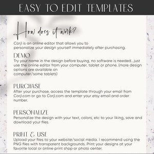 Editable Circle Signature Logo design Instant Download DIY | Etsy