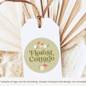 Cottagecore Logo Design Canva Template, DIY Editable Logo Template ...