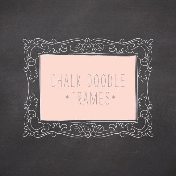Chalkboard Doodle Frame