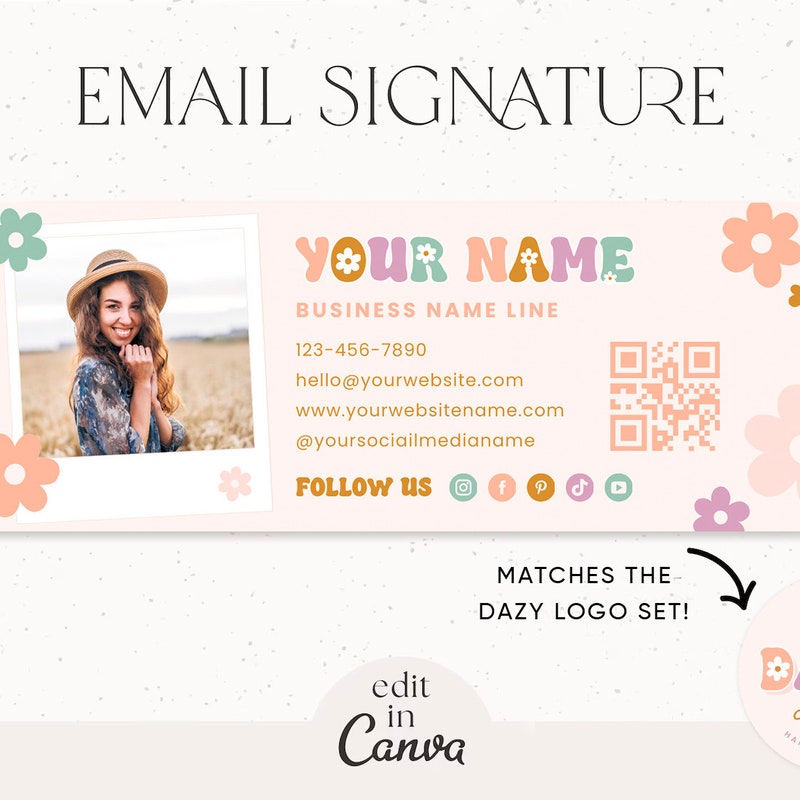 Flower Email Signature - Etsy